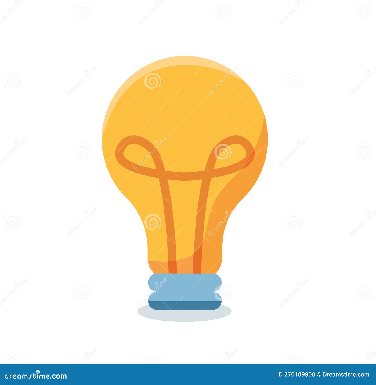 Light Bulb Isolated. Creative Idea and Innovation Vector Illustration ...