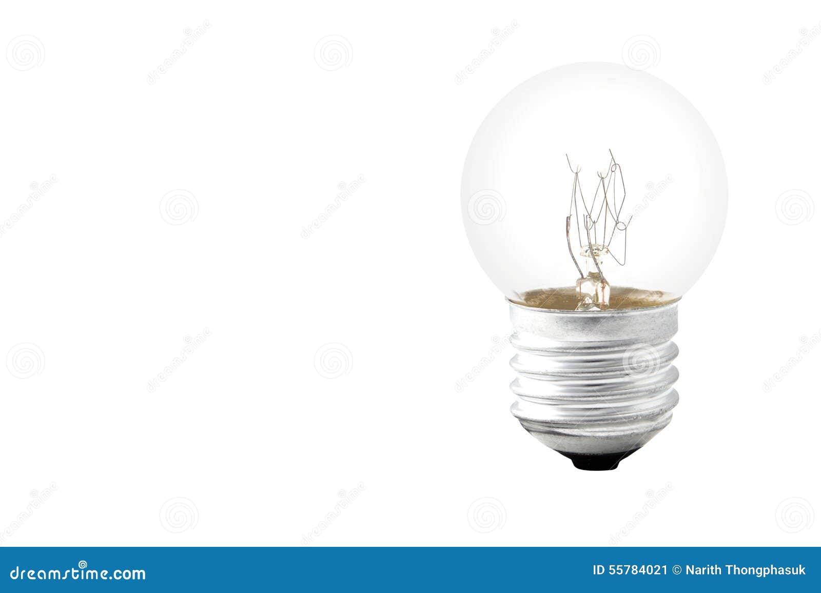 Light Bulb Isolated on White Stock Image - Image of science, idea: 55784021