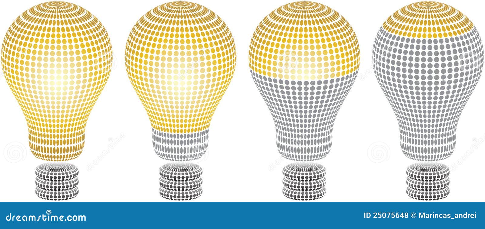 Light bulb level stock vector. Illustration of energy - 25075648