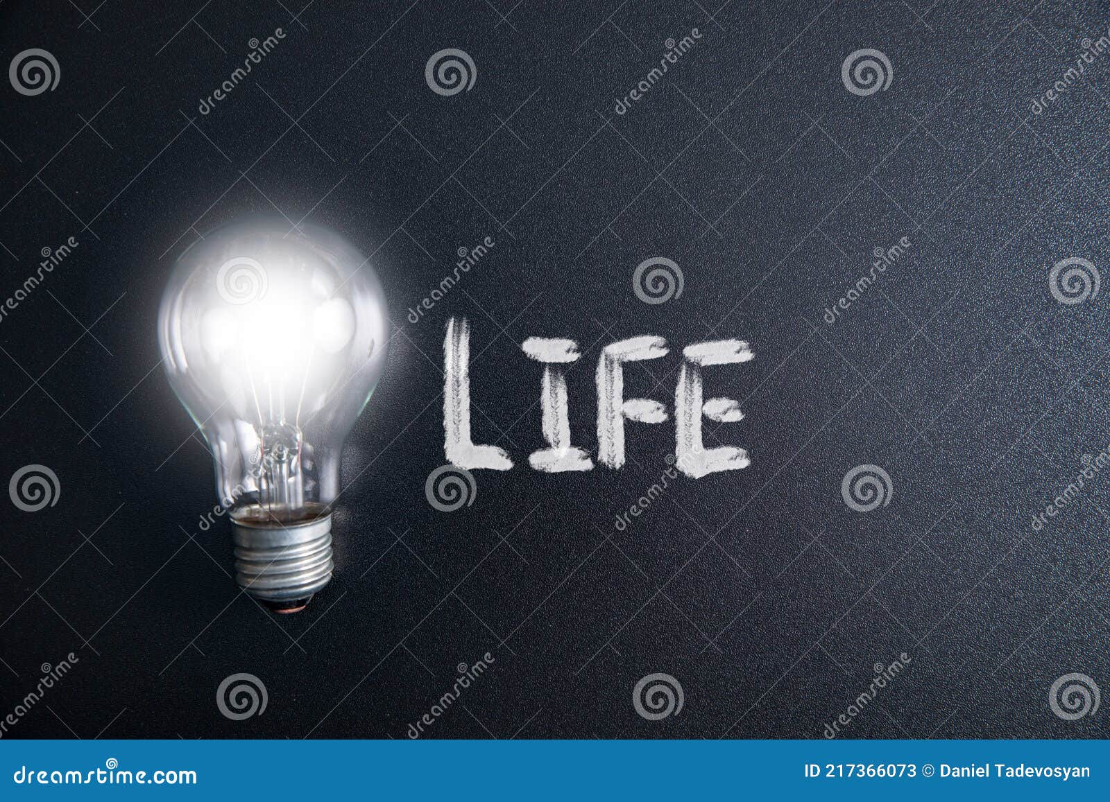Bulb with life on board stock image. Image of idea, light - 217366073