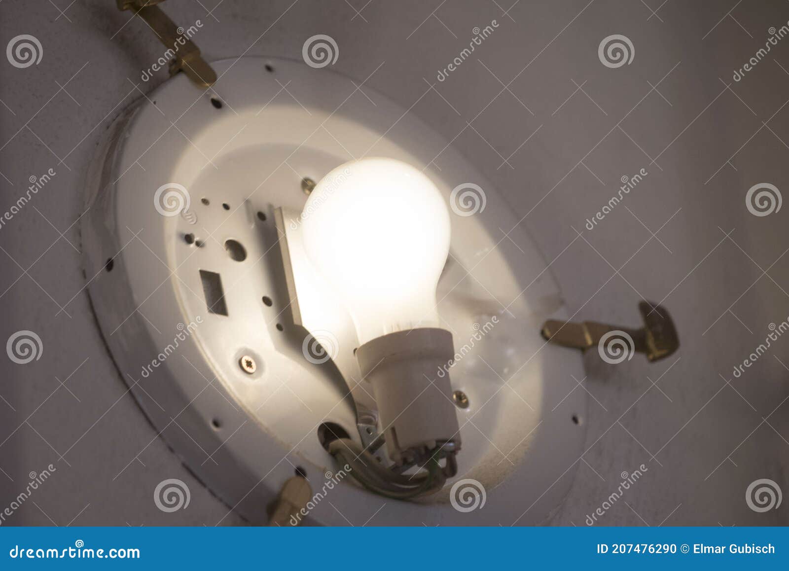 Light Bulb for Lighting in Building Stock Photo - Image of landscape ...