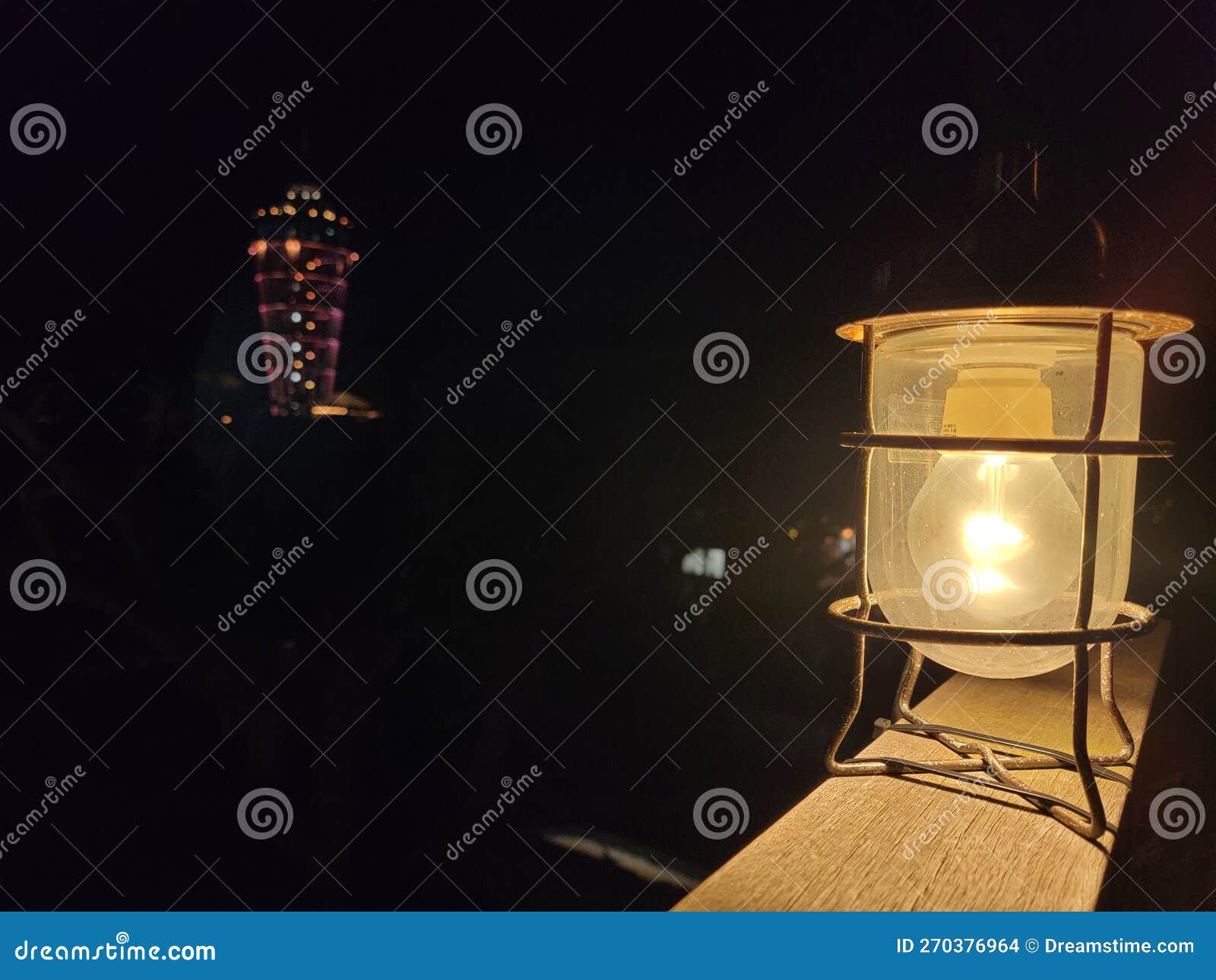 Light Bulb that Lights Up at Night Stock Photo - Image of night, design ...