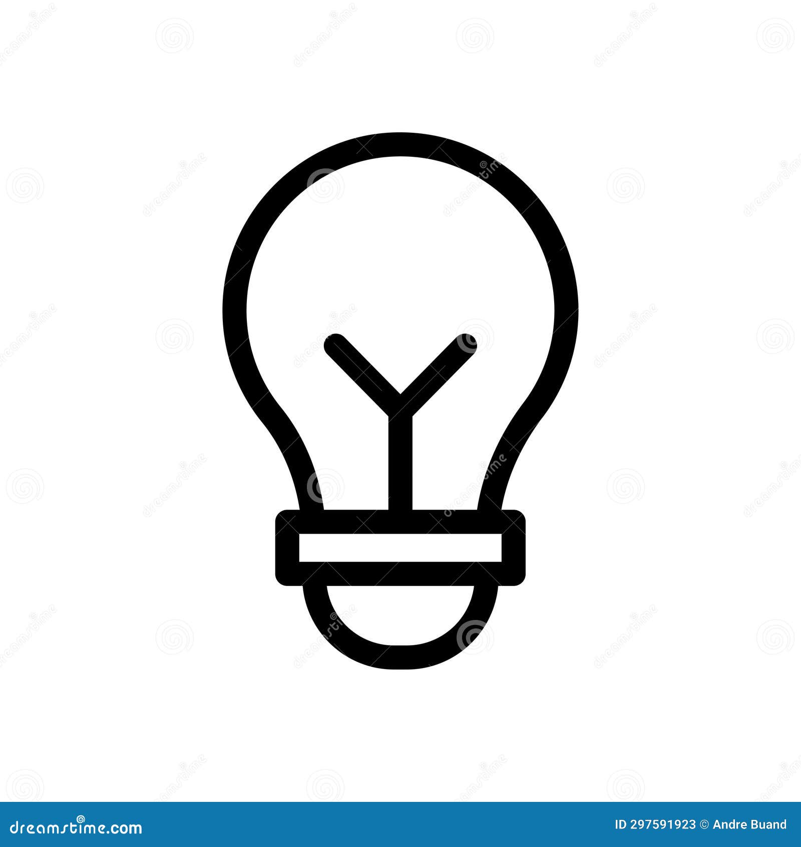 Light Bulb Line Icon Illustration Vector Graphic Stock Illustration ...