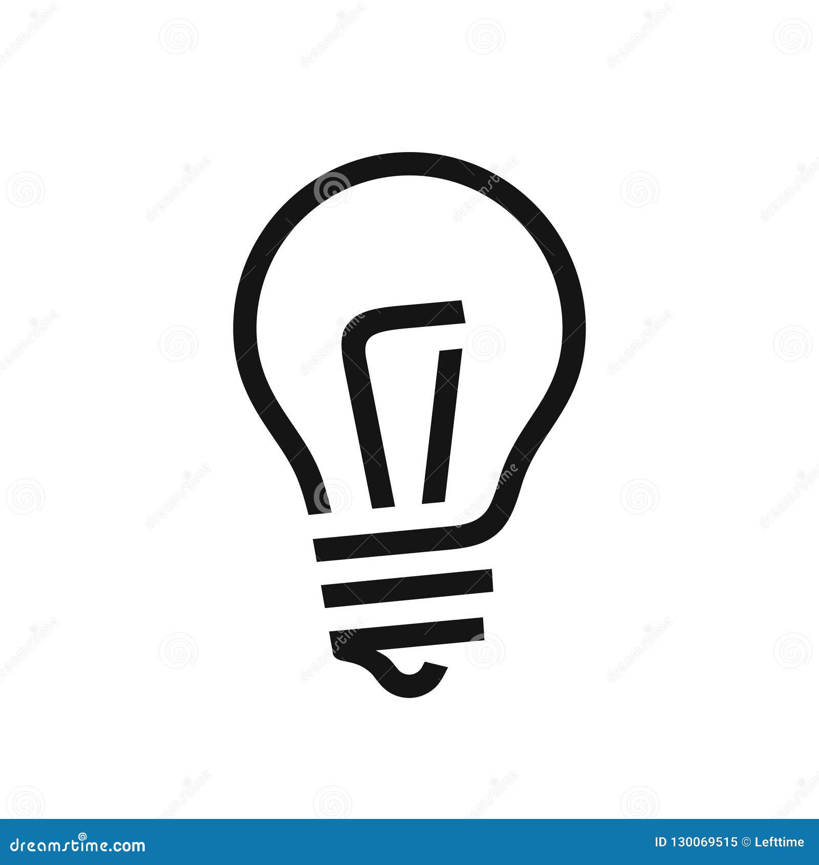 Light bulb line style icon stock vector. Illustration of lightbulb ... Light bulb line style icon stock vector. Illustration of lightbulb ...