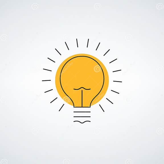 Light Bulb Linear Icon, Idea Symbol. Electric Innovation. Editable ... Light Bulb Linear Icon, Idea Symbol. Electric Innovation. Editable ...
