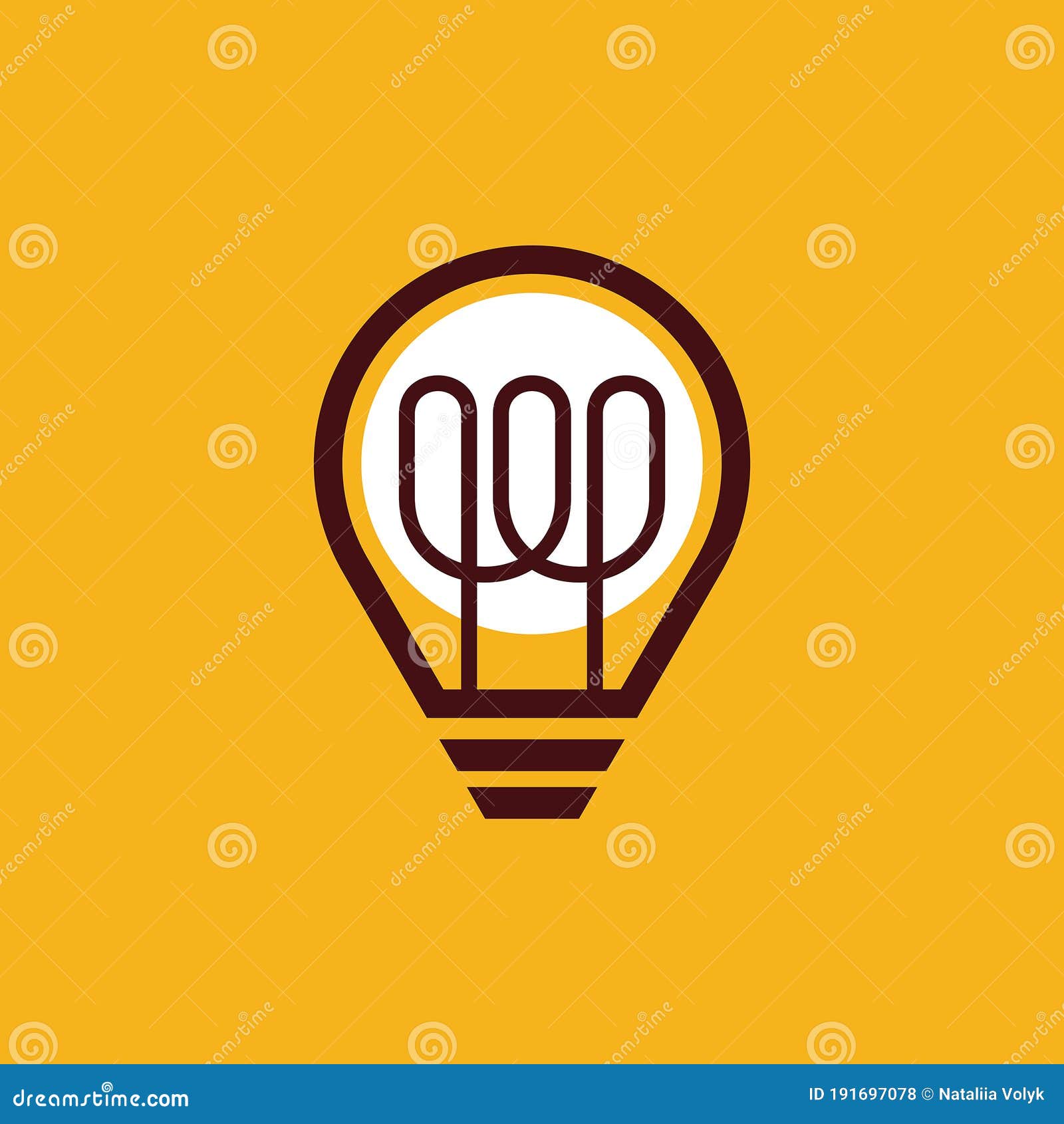 Light bulb logo stock vector. Illustration of bulb, icon - 191697078