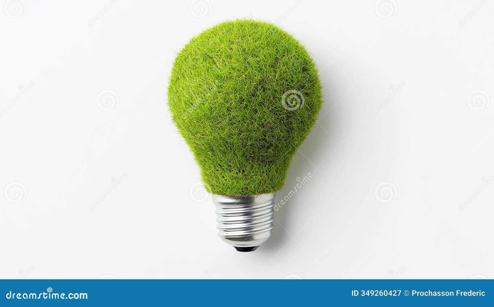 A Light Bulb Made of Grass, AI Generated Stock Illustration ...