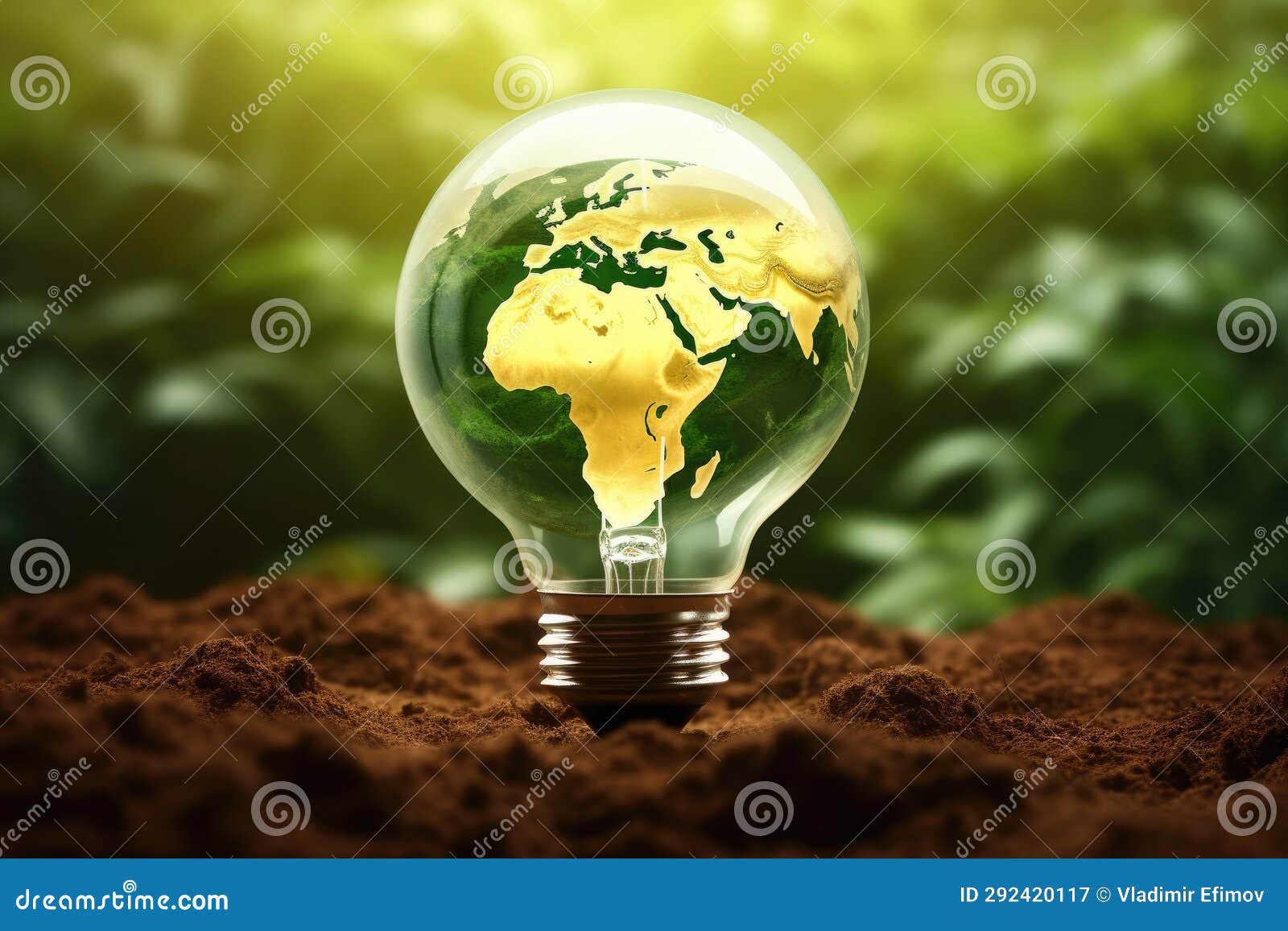 Light Bulb with Map of World Inside. Perfect for Global Concepts and ...