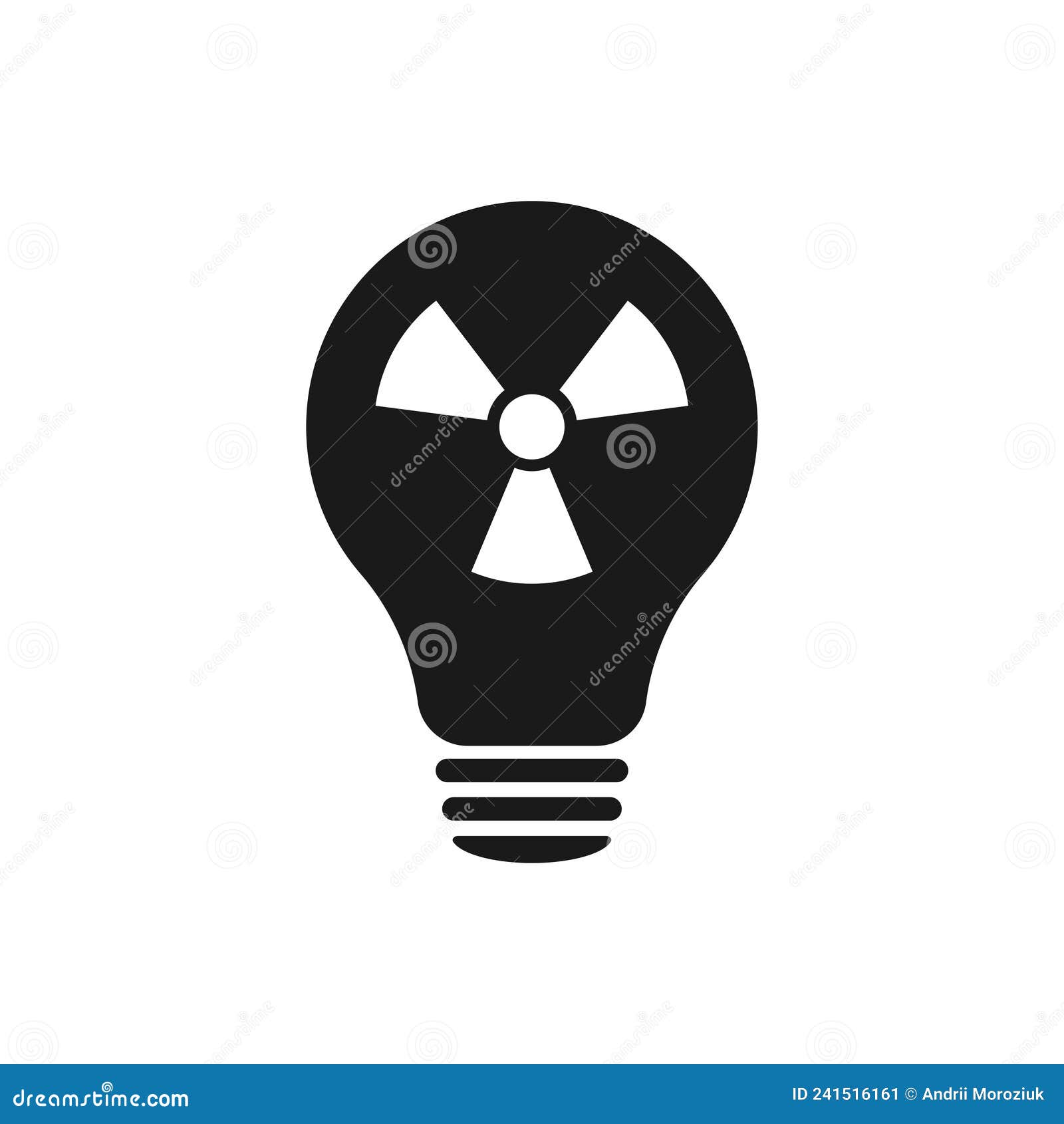 Light Bulb Nuclear Energy. Illustration Stock Illustration ...
