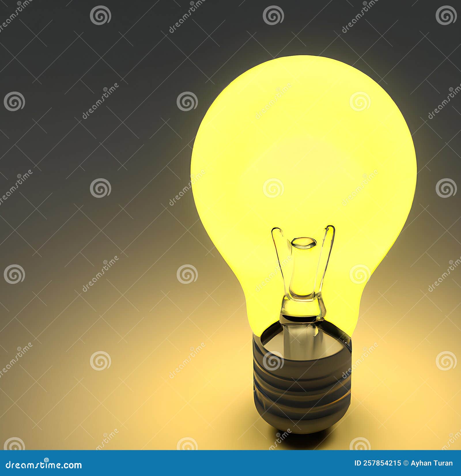 Light Bulb Object and Ideas Concept Stock Illustration - Illustration ...