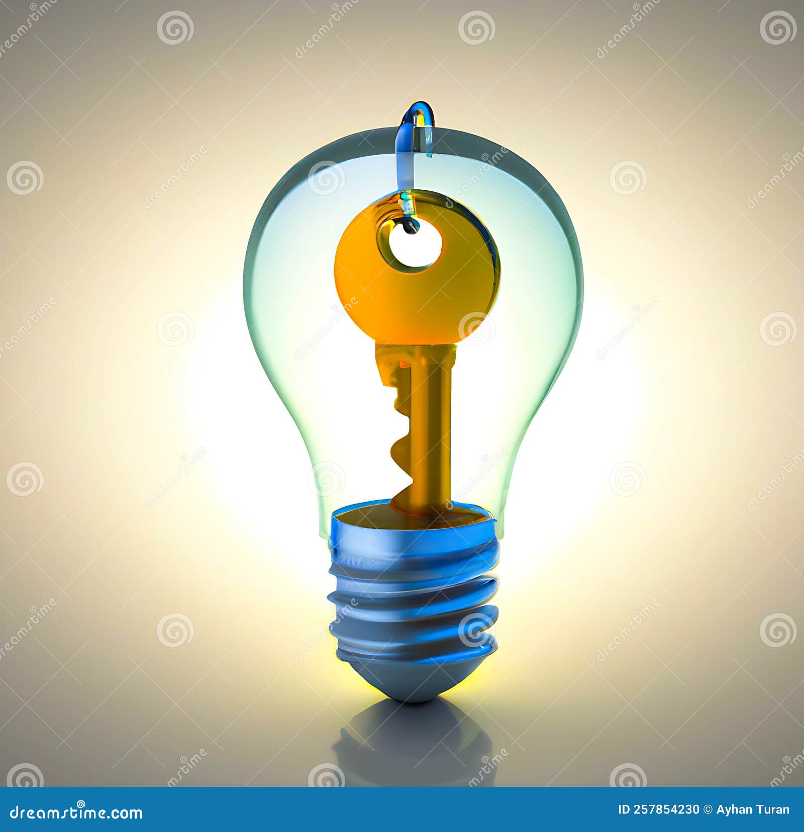 Light Bulb Object and Ideas Concept Stock Illustration - Illustration ...
