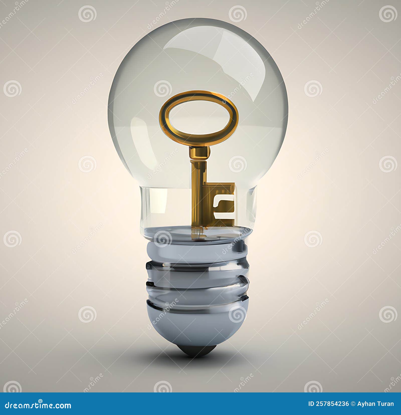Light Bulb Object and Ideas Concept Stock Illustration - Illustration ...