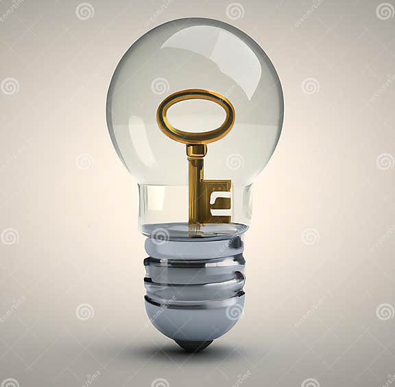 Light Bulb Object and Ideas Concept Stock Illustration - Illustration ...