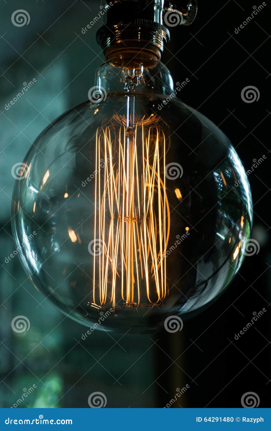 Light bulb stock photo. Image of glass, electric, color - 64291480