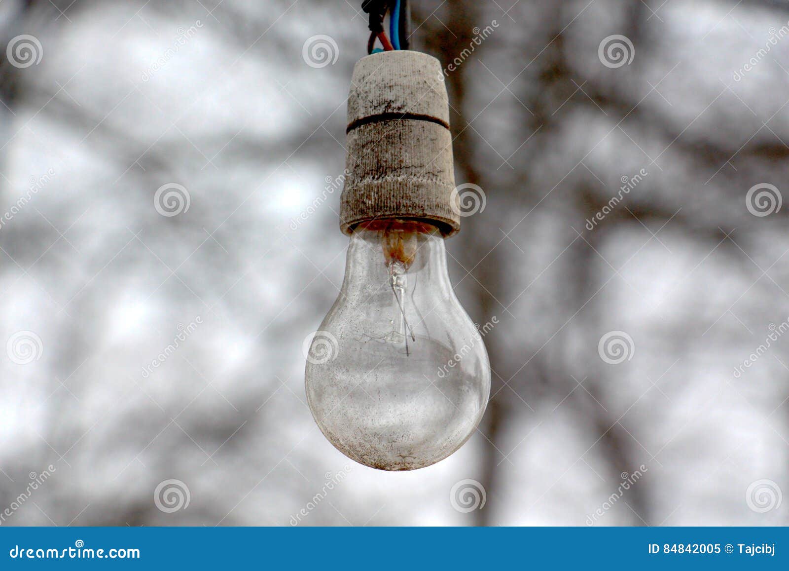 Light bulb outdoor stock image. Image of power, creativity - 84842005