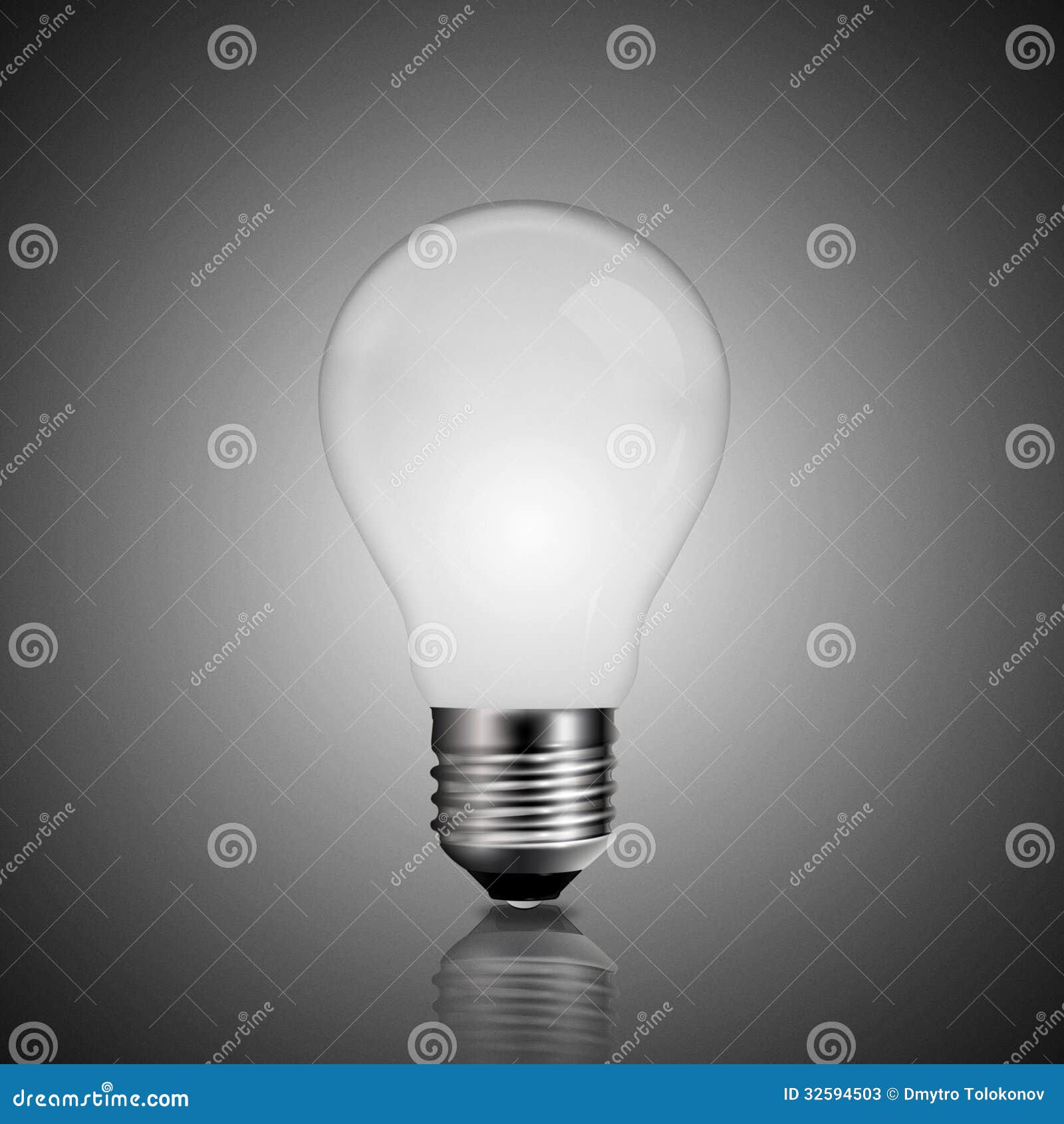 Light Bulb Over Grey Backgrounds Stock Image - Image of glow ...