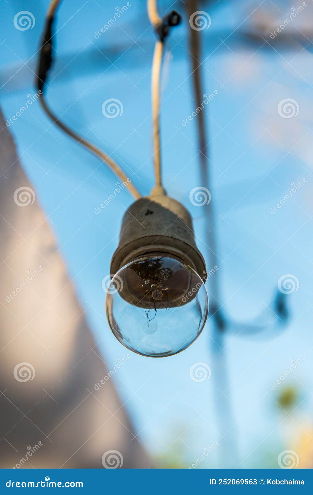 Light bulb in park stock image. Image of electric, bulb - 252069563