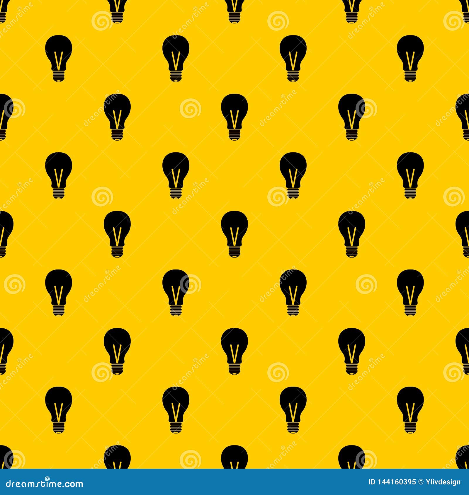 Light bulb pattern vector stock vector. Illustration of bright - 144160395