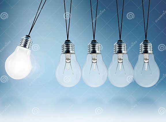 Light bulb pendulum stock image. Image of impact, shiny - 70005461