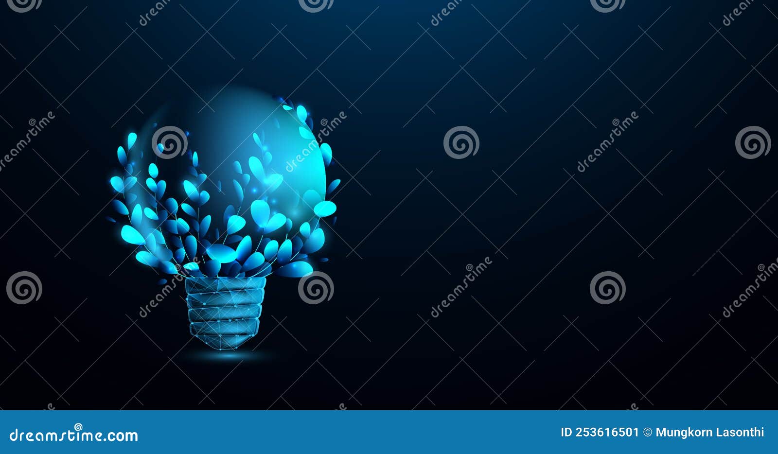 Light Bulb with a Plant. Ecology Environment Concept Stock Vector ...