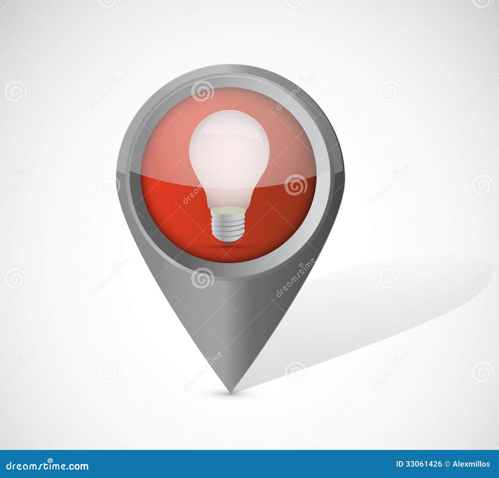 Light Bulb Pointer Illustration Design Stock Illustration ...