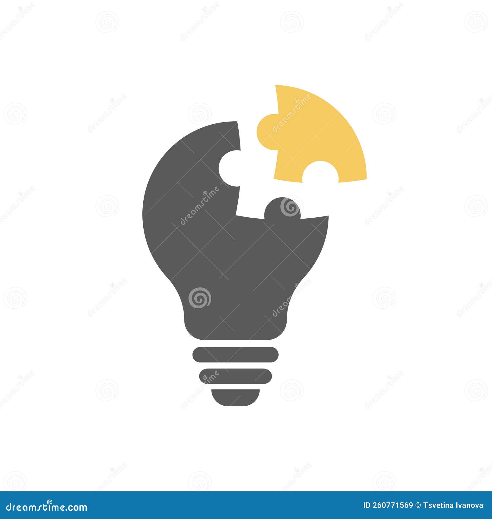 Light Bulb and Puzzle Piece Vector Icon Stock Vector - Illustration of ... Light Bulb and Puzzle Piece Vector Icon Stock Vector - Illustration of ...