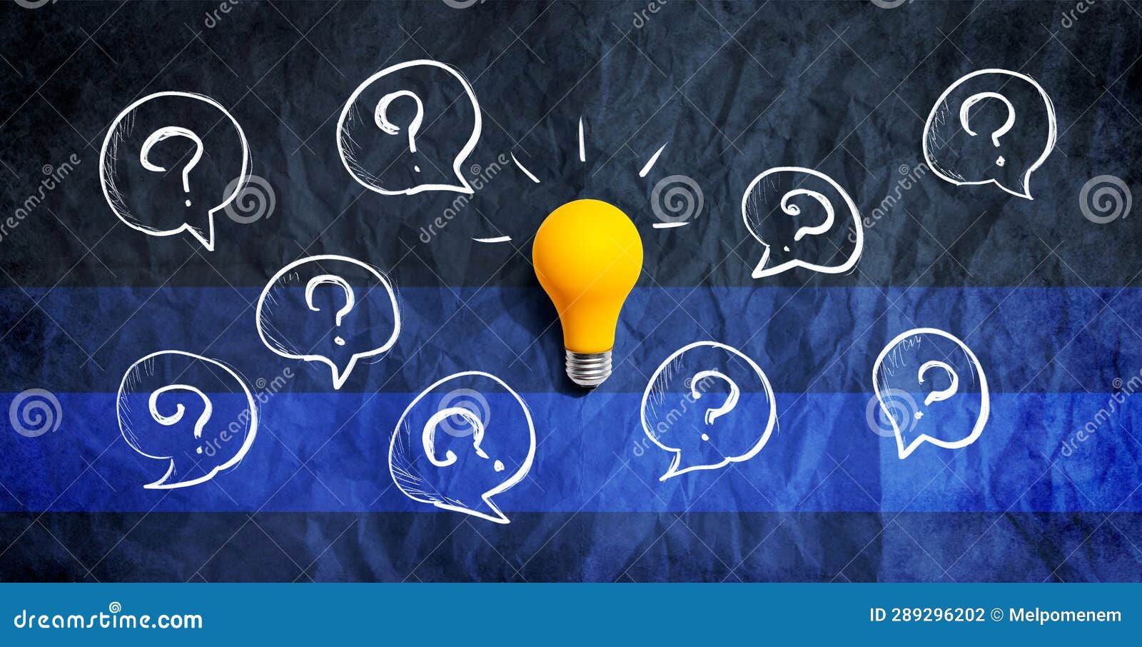 Light Bulb and Question Mark Stock Photo - Image of business, minimal ...