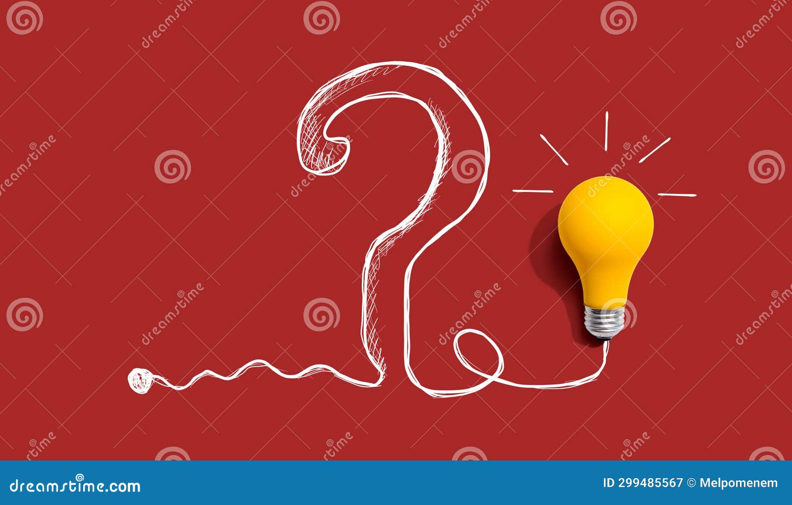 Light Bulb and Question Mark Stock Image - Image of problem, education ...