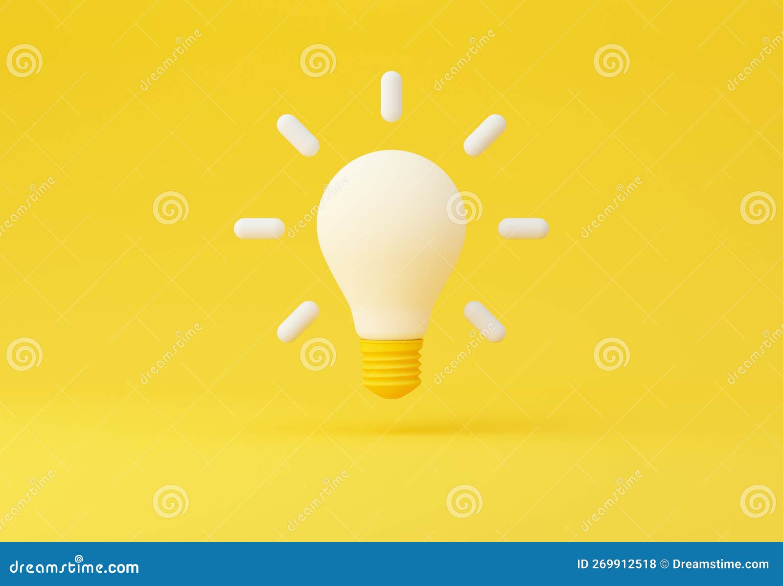 Light Bulb with Rays. Leadership and Creative Idea Concepts Stock ...