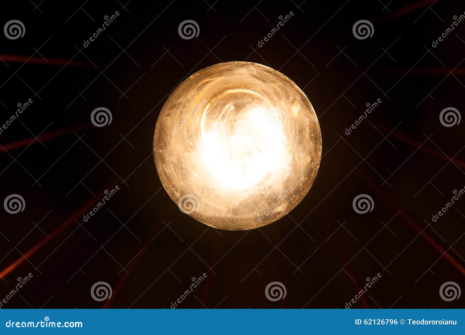 Light bulb and rays stock photo. Image of connection - 62126796