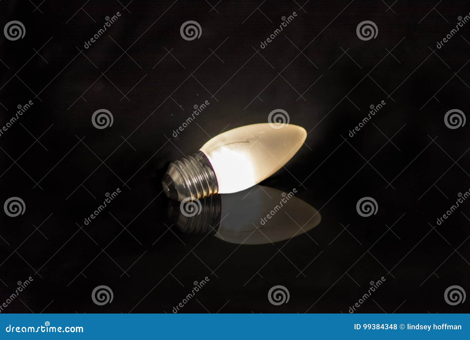 Light bulb with reflection stock photo. Image of bulb - 99384348