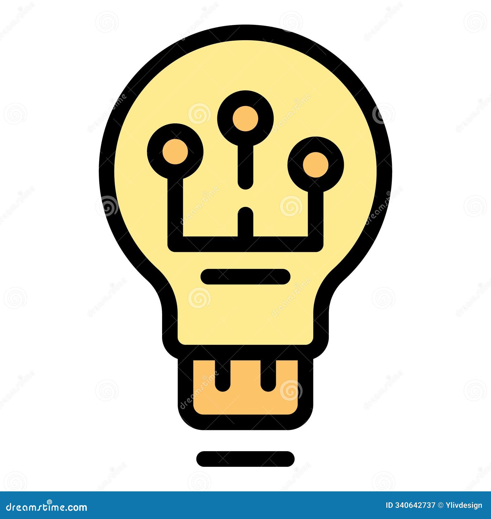 Light Bulb Representing Artificial Intelligence Development Process ...