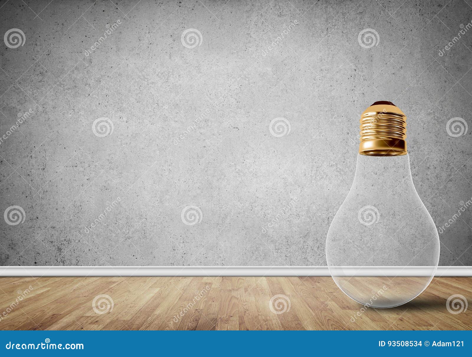 Light bulb in room stock photo. Image of glowing, electrical - 93508534