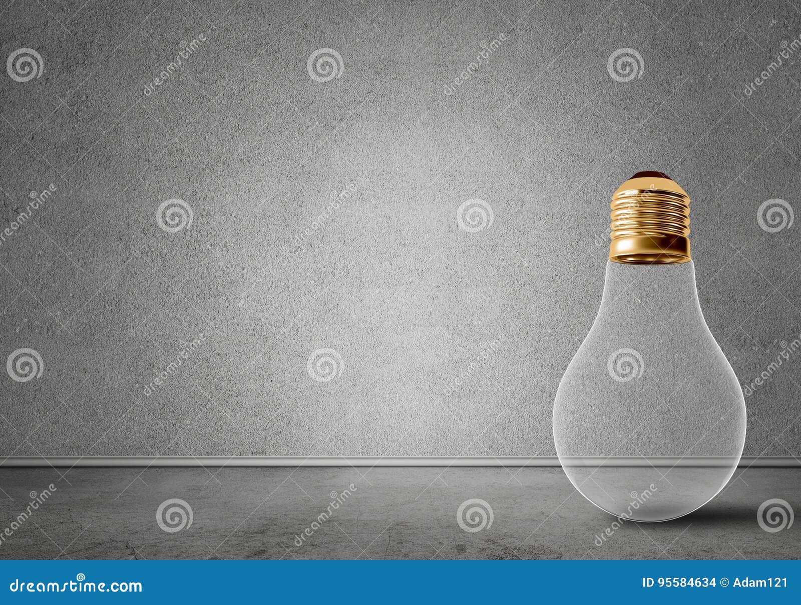 Light bulb in room stock photo. Image of household, electricity - 95584634