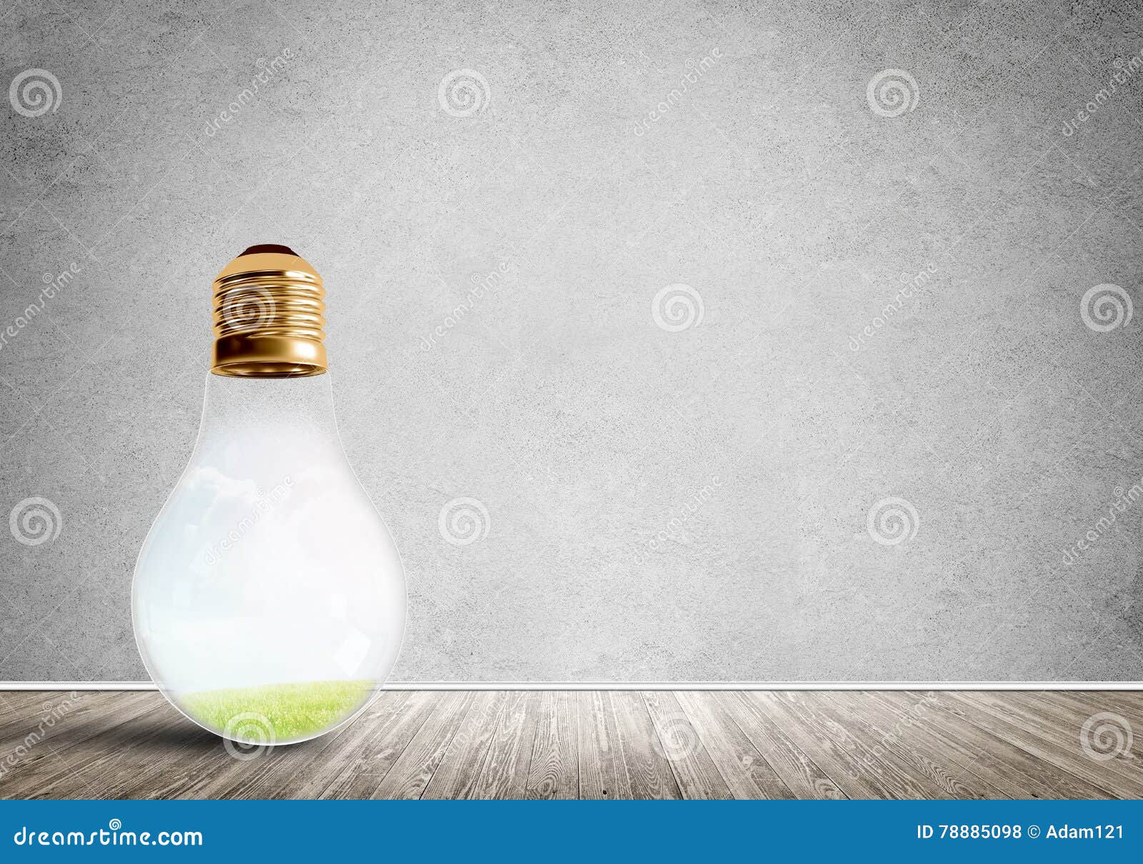 Light bulb in room stock photo. Image of lamp, electricity - 78885098
