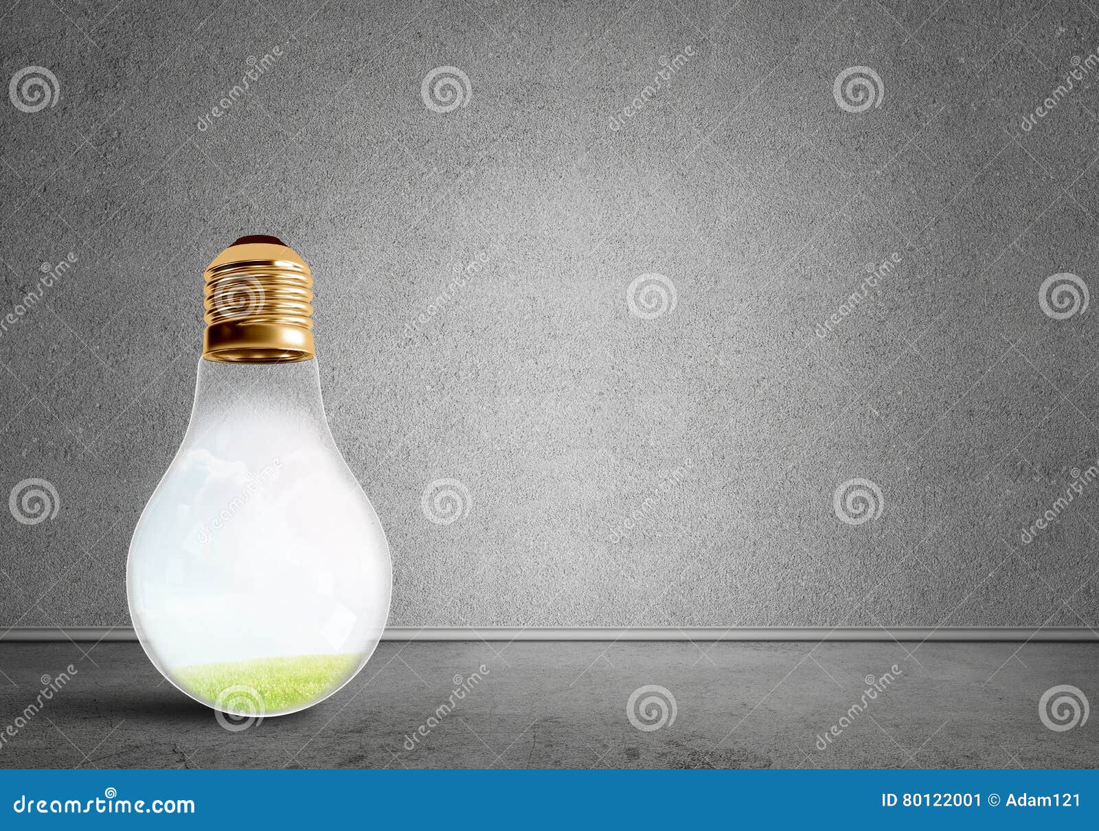 Light bulb in room stock image. Image of creativity, light - 80122001