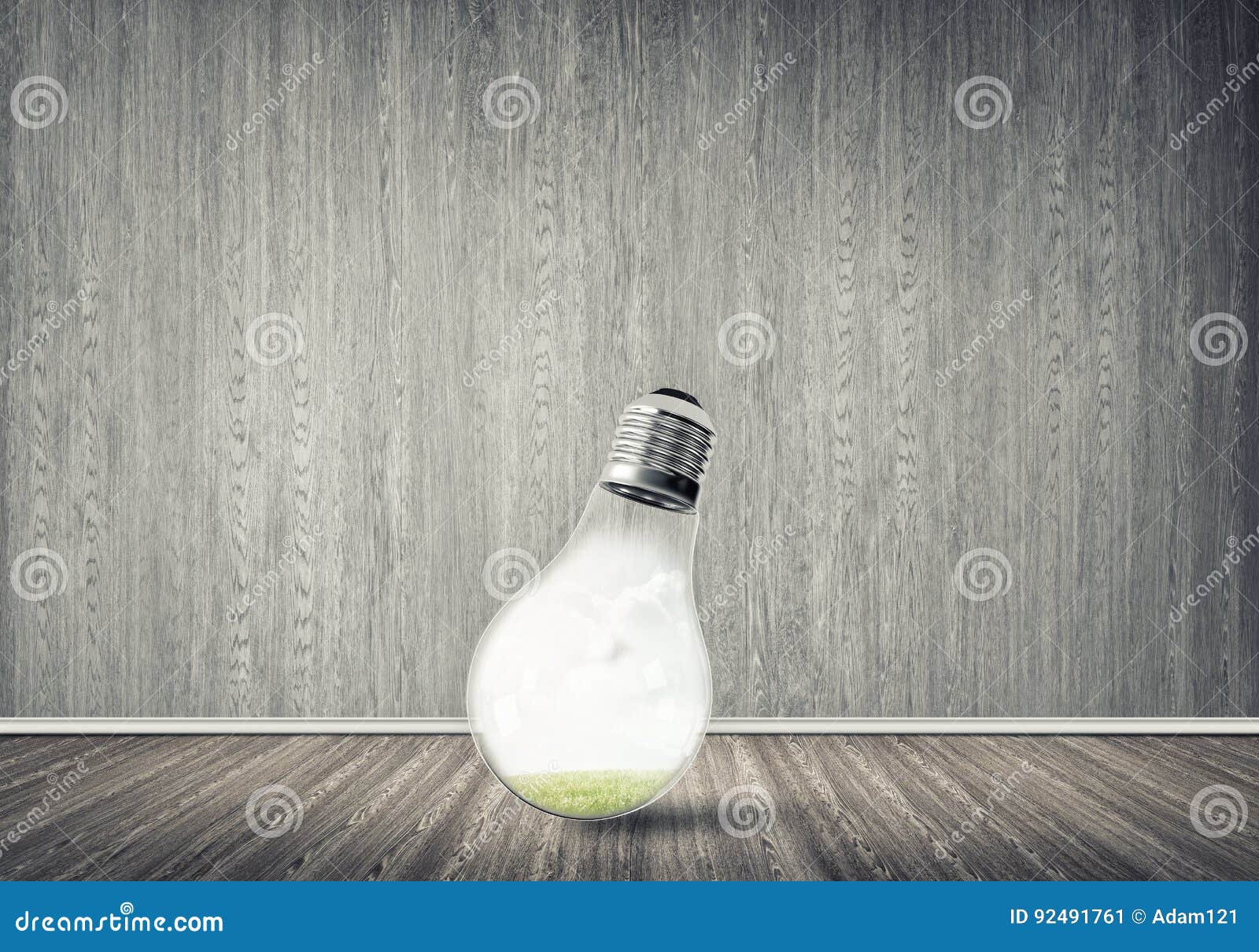 Light bulb in room stock image. Image of idea, electrical - 92491761
