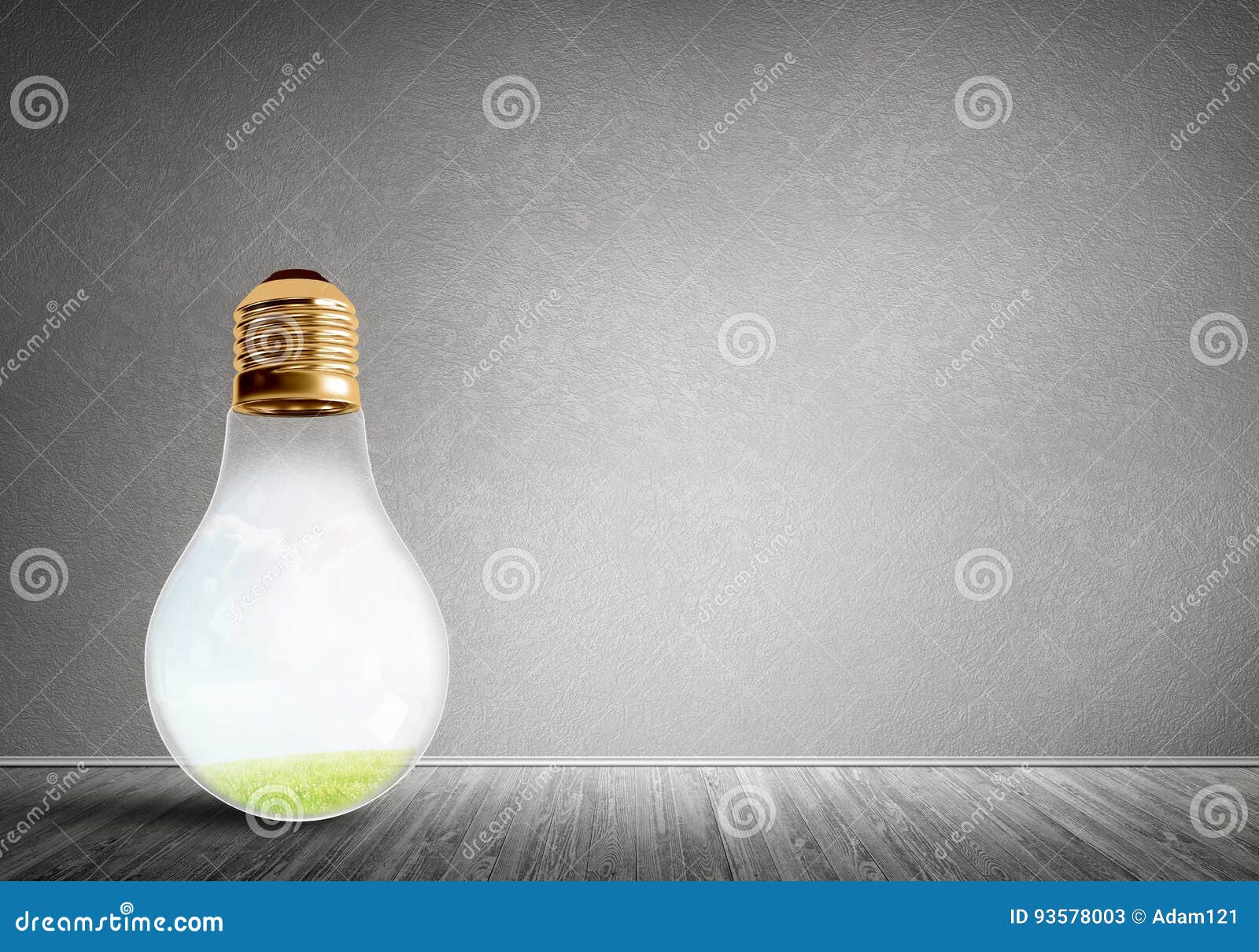 Light bulb in room stock image. Image of background, conservation ...