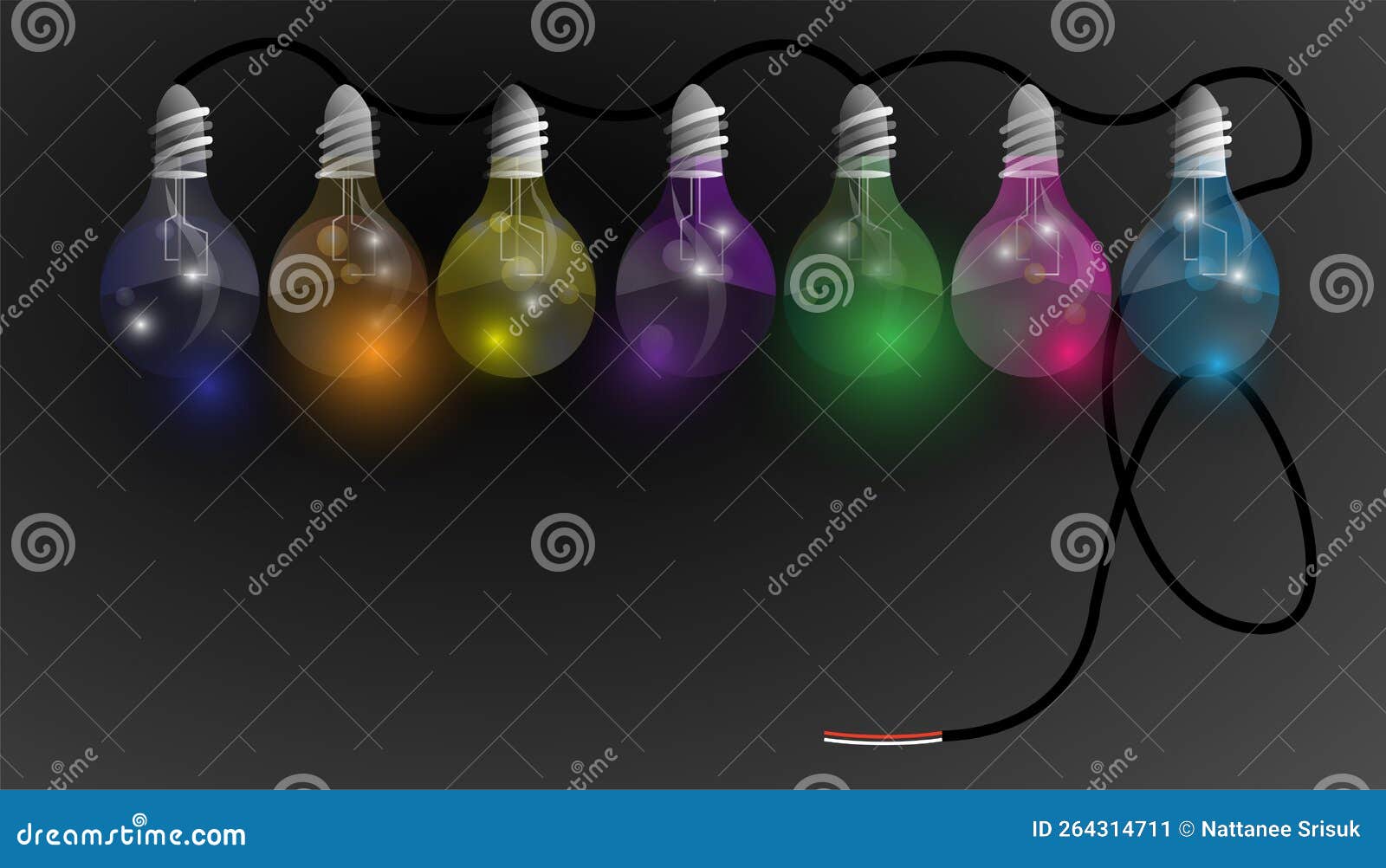 Light Bulb Shine Navigate for Success Creative Business Thinking,set ...