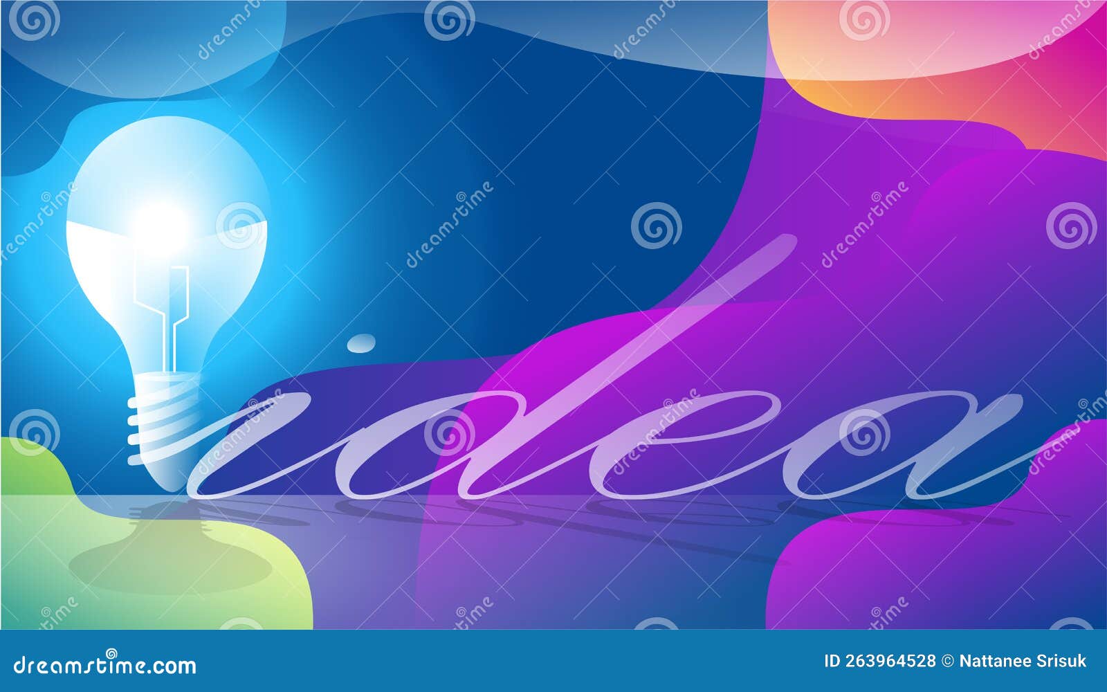 Light Bulb Shine Navigate for Success Creative Business Thinking,set ...