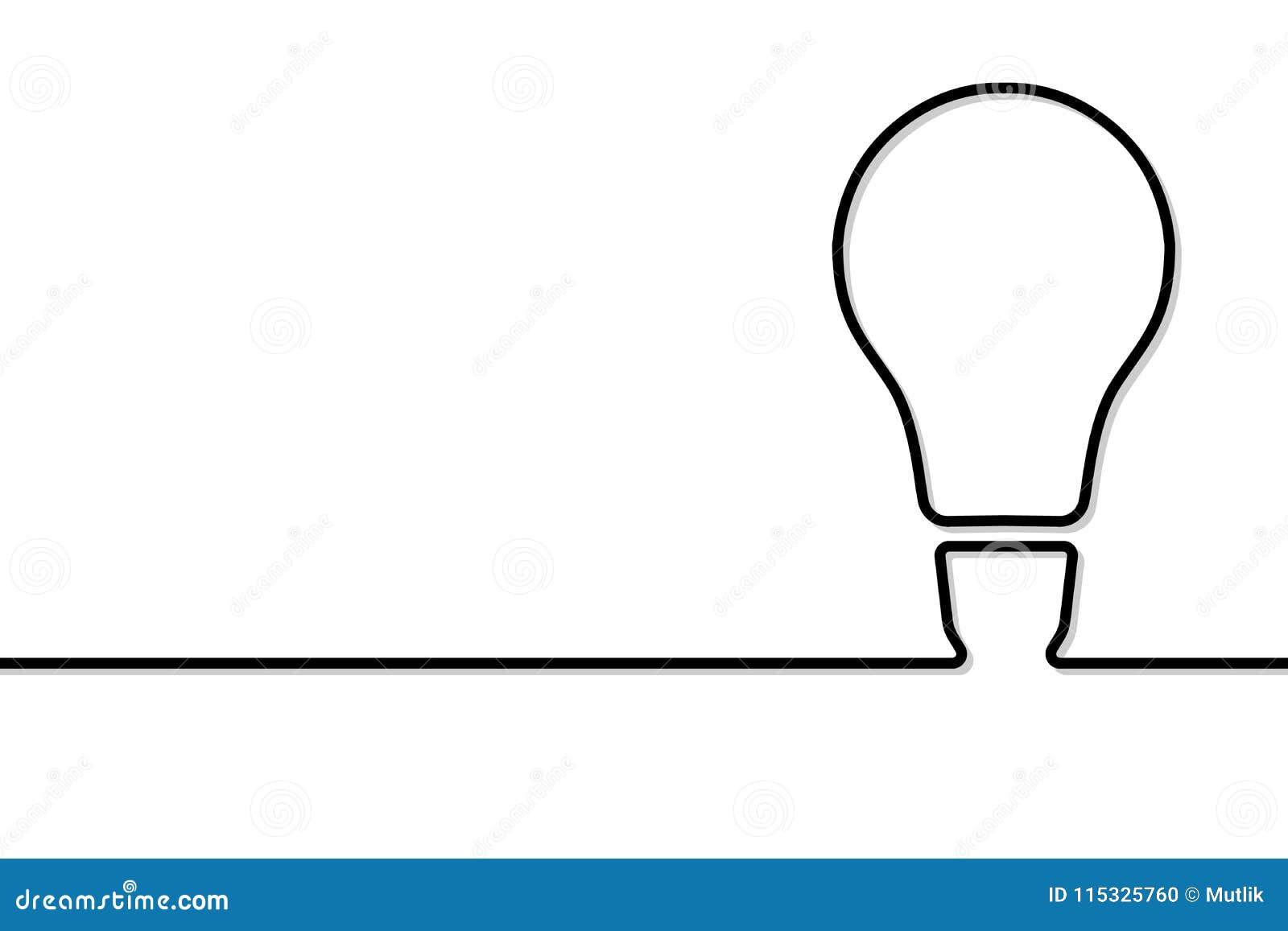 Light bulb sign stock vector. Illustration of icon, glowing - 115325760