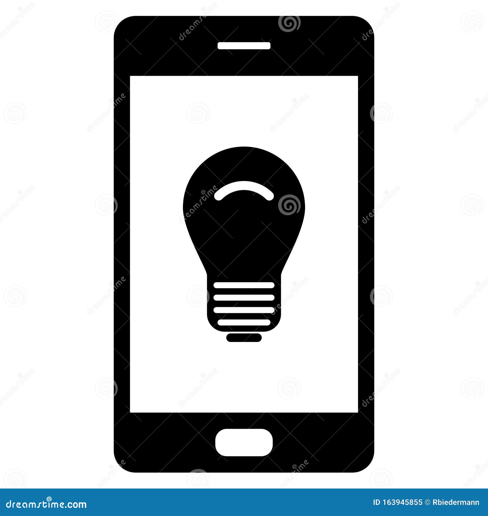 Light Bulb and Smartphone As Vector Illustration Stock Vector ...
