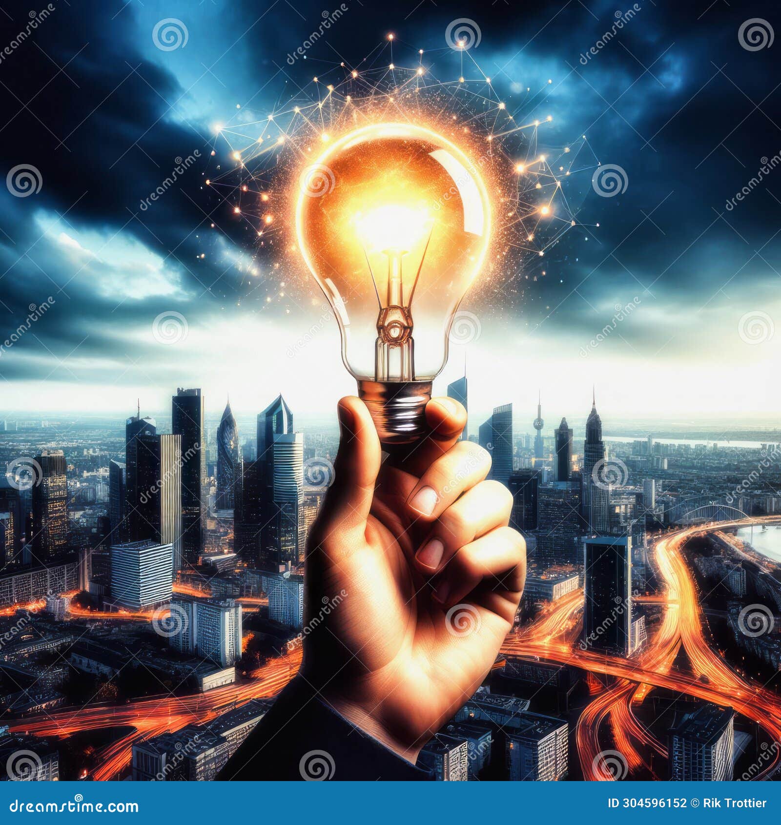 Light Bulb Source of Bright Ideas Stock Illustration - Illustration of ...