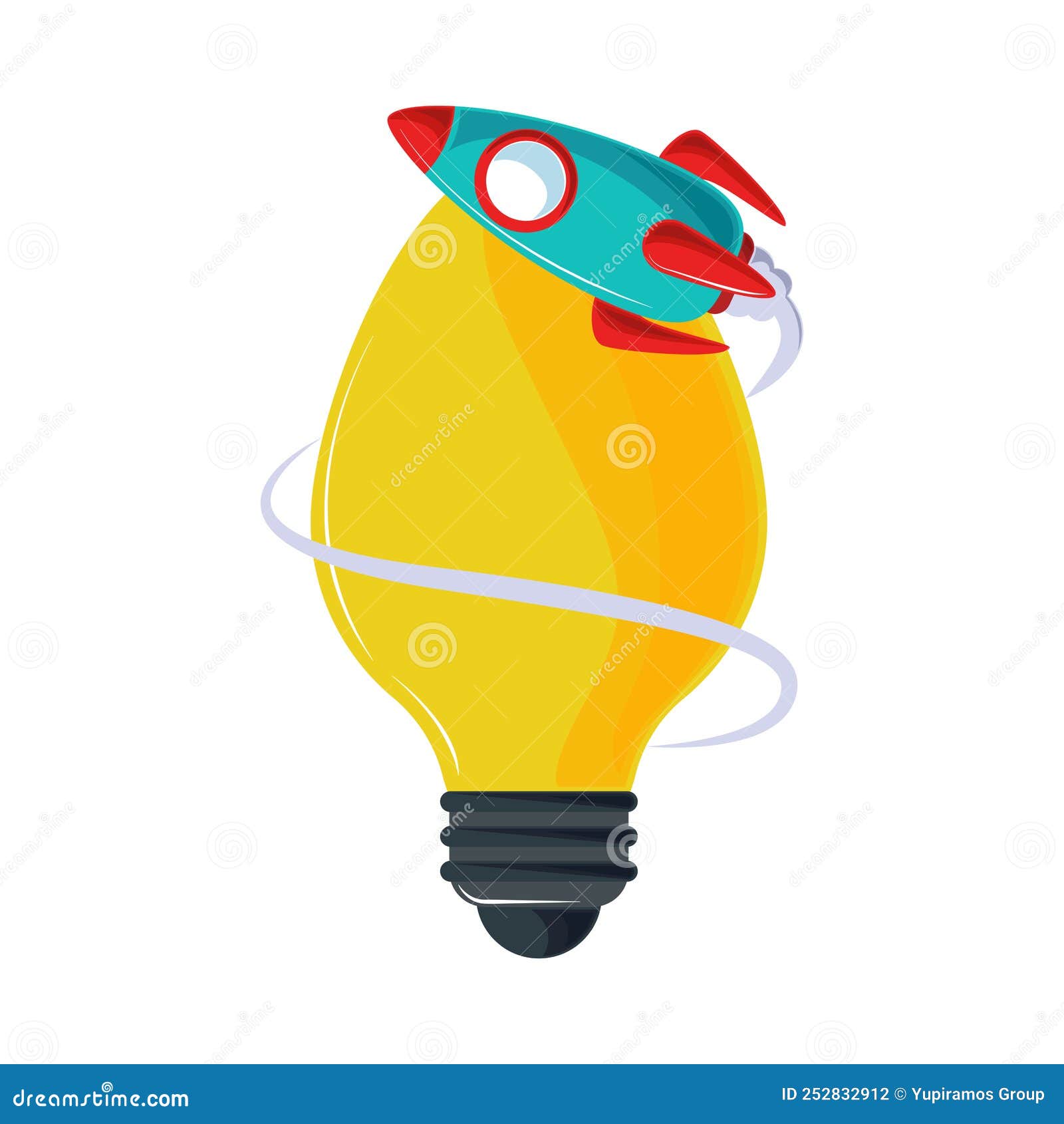 Light bulb startup stock vector. Illustration of isolation - 252832912