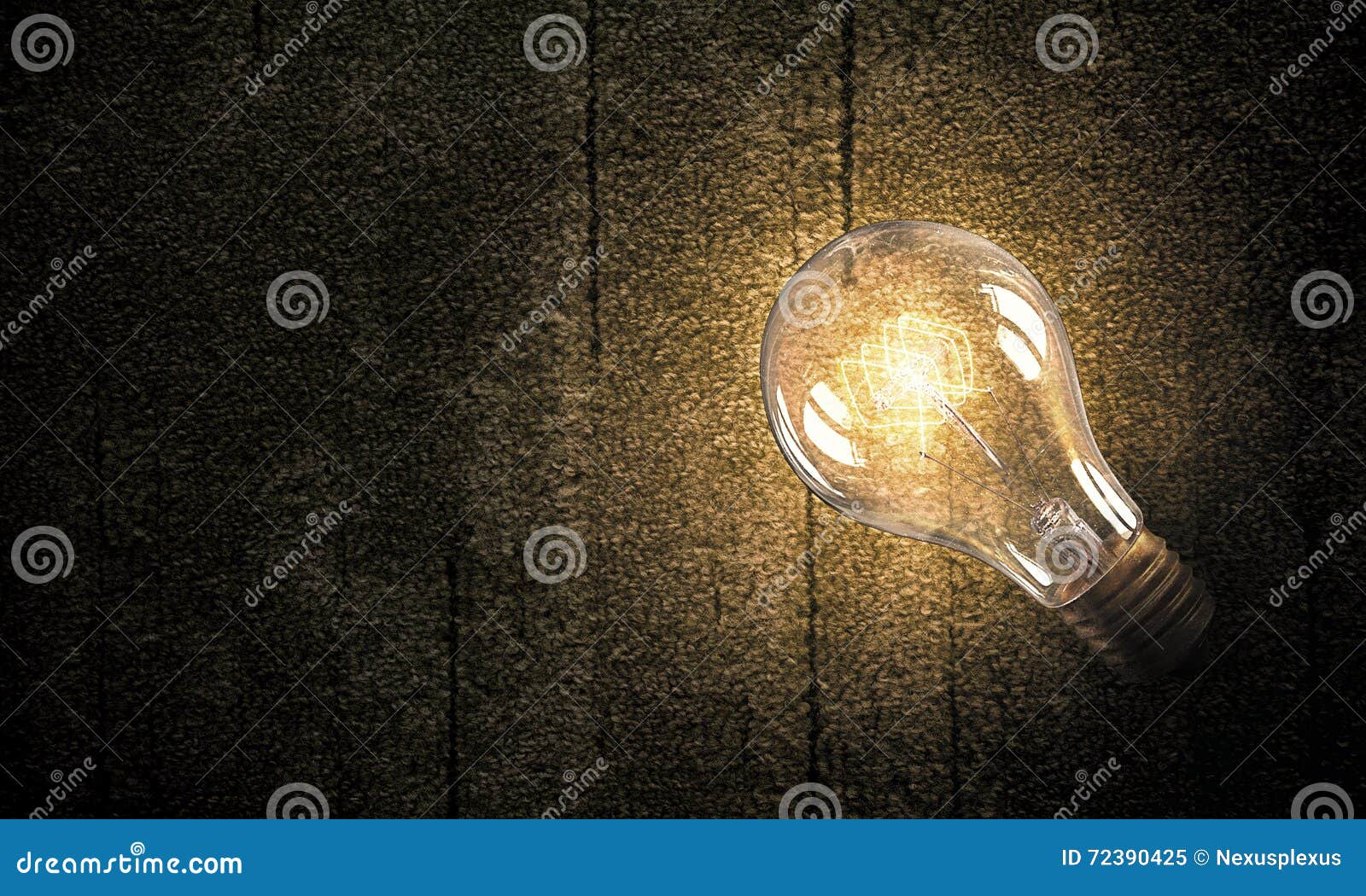 Light Bulb on Stone Surface Stock Image - Image of watt, concept: 72390425