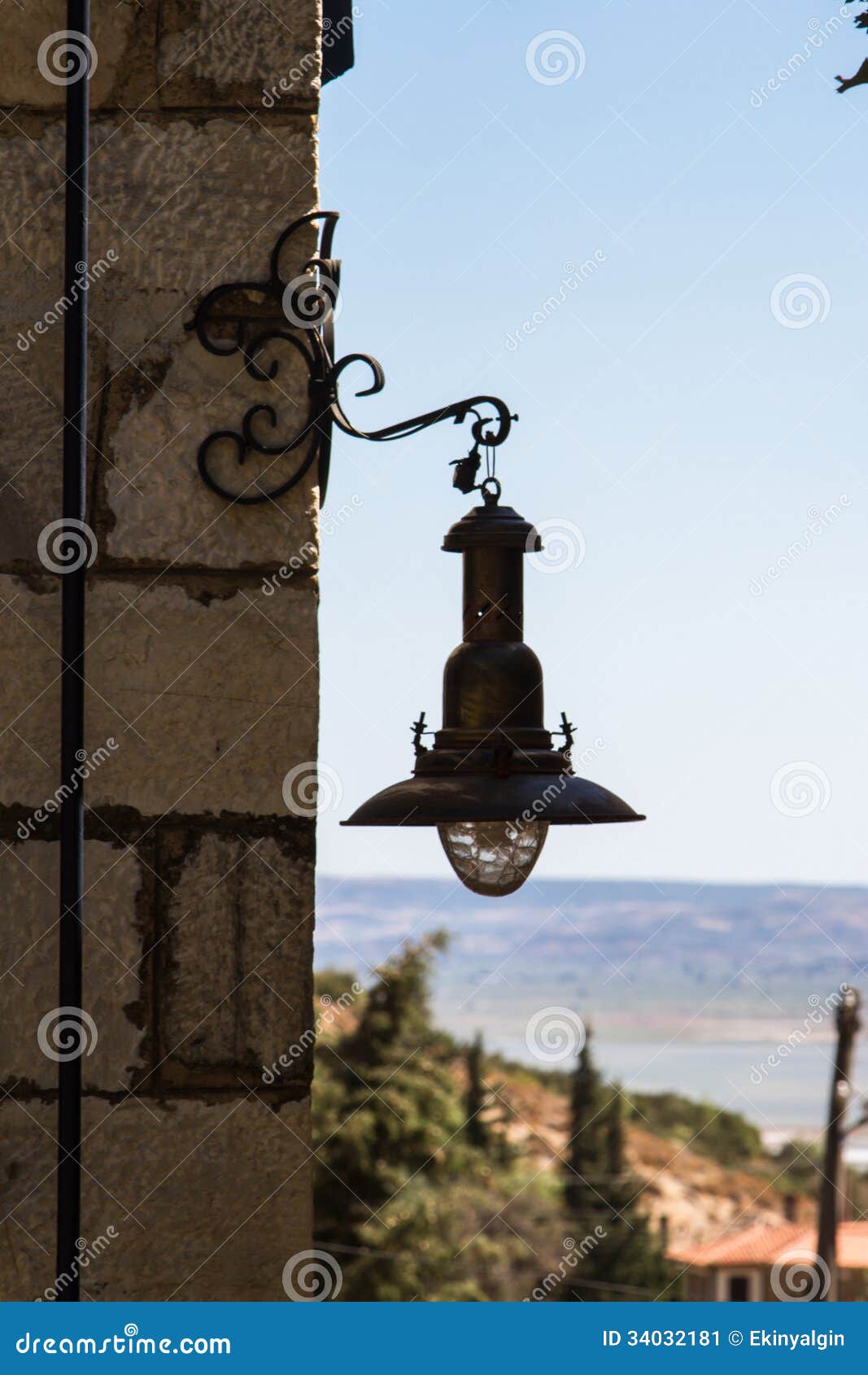 Light Bulb on Stone Wall stock image. Image of stone - 34032181