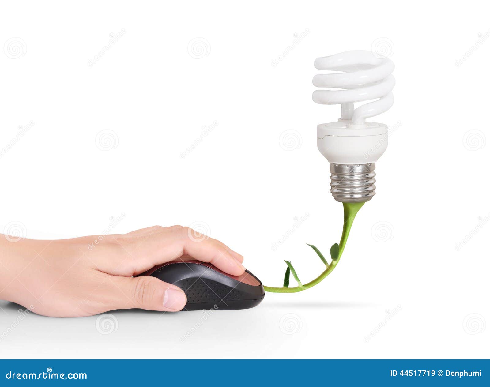 Light Bulb Symbol with Computer Mouse Sign Stock Image - Image of ...
