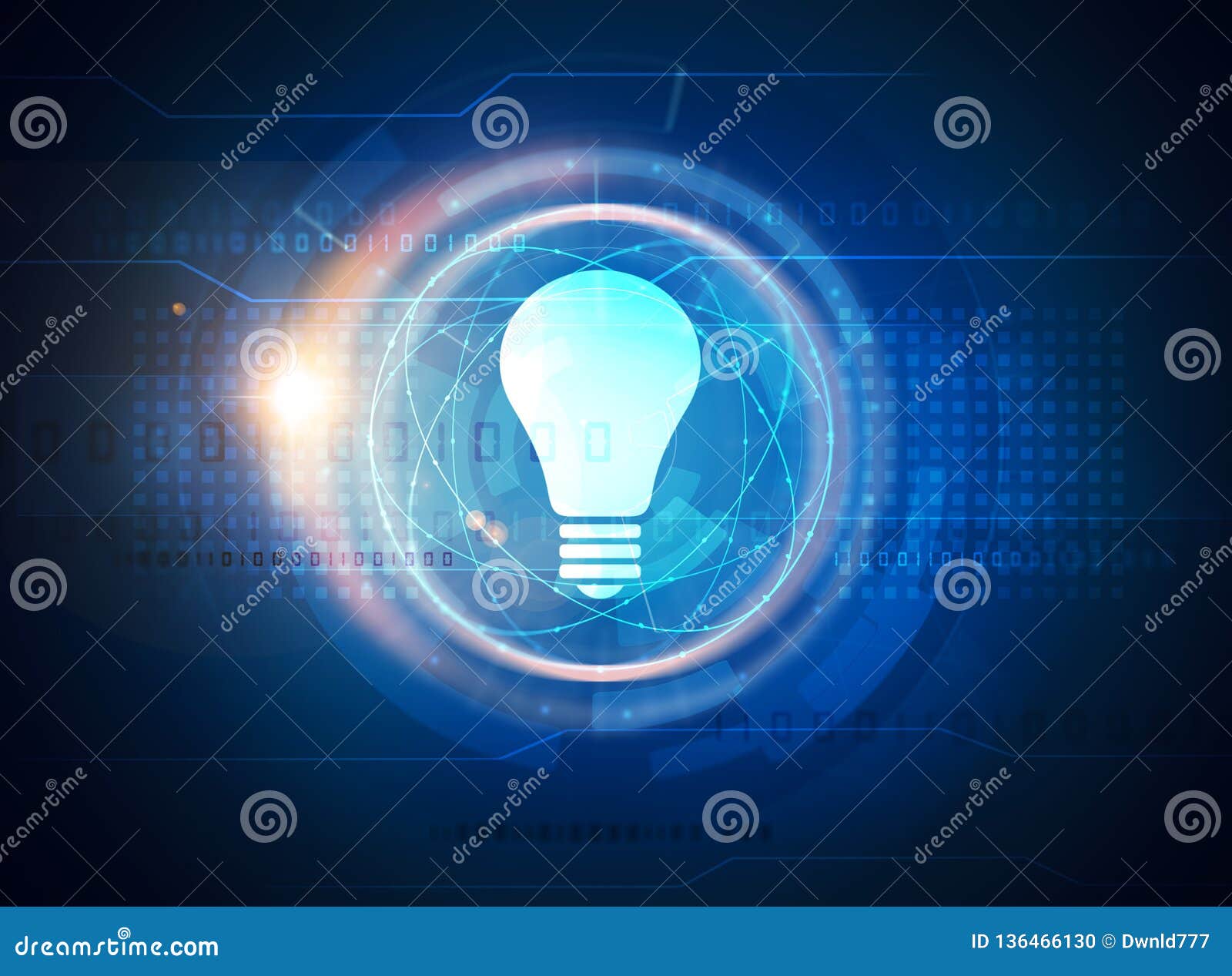 Light bulb symbol stock illustration. Illustration of creativity ...