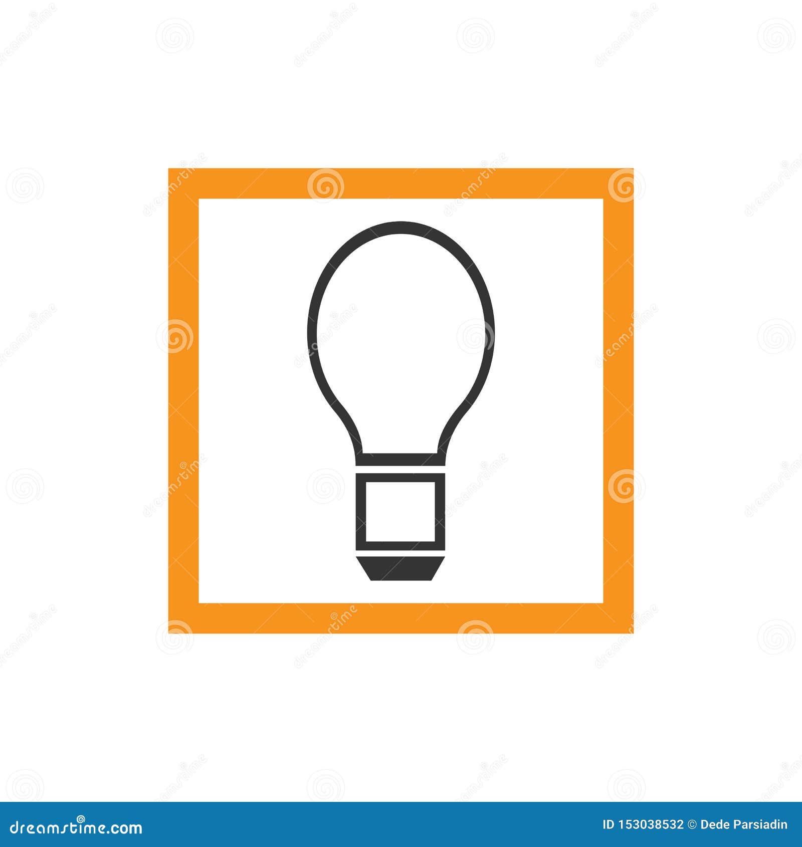 Light bulb symbol icon stock vector. Illustration of wisdom - 153038532