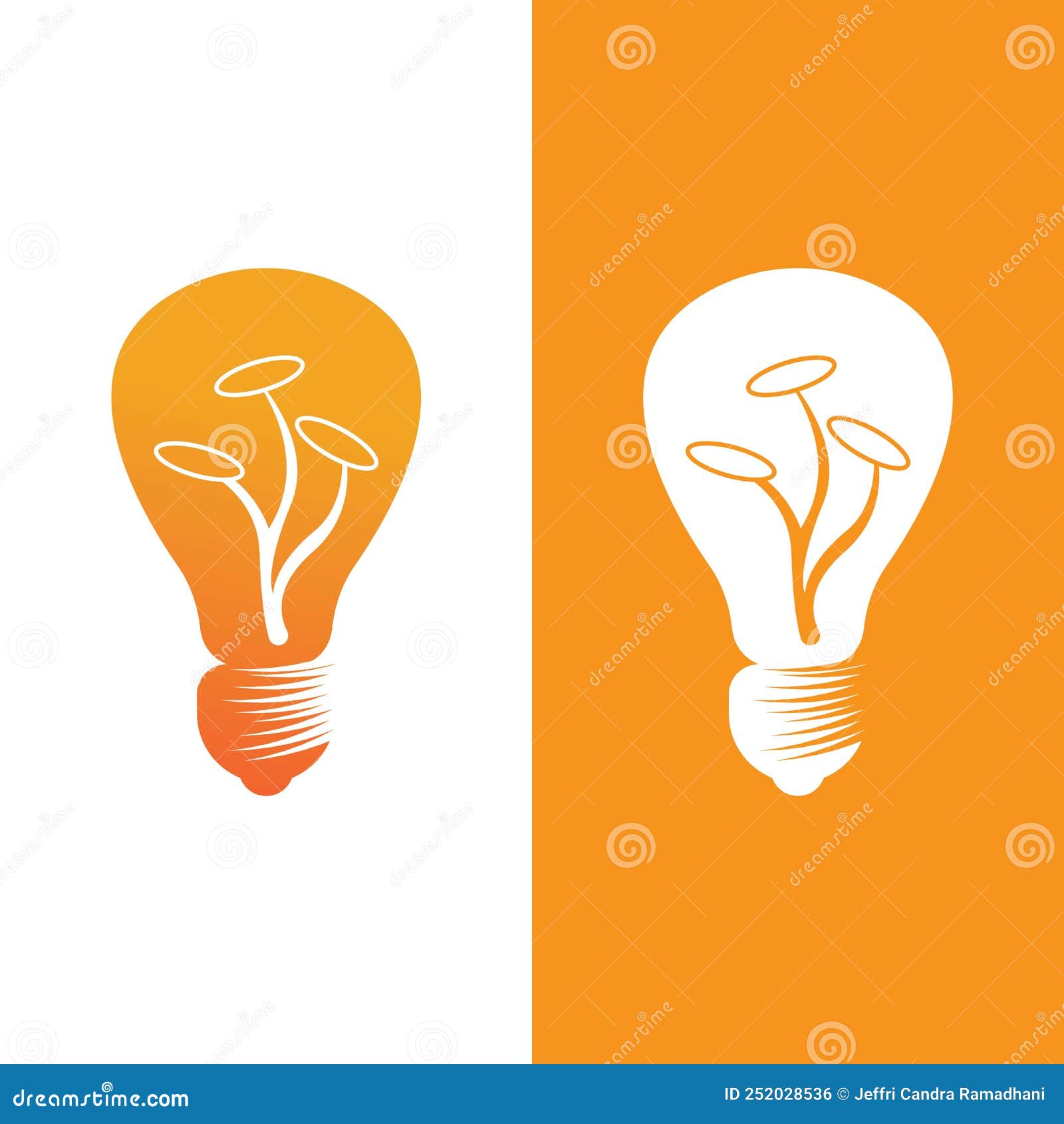 Light bulb symbol icon stock vector. Illustration of power - 252028536